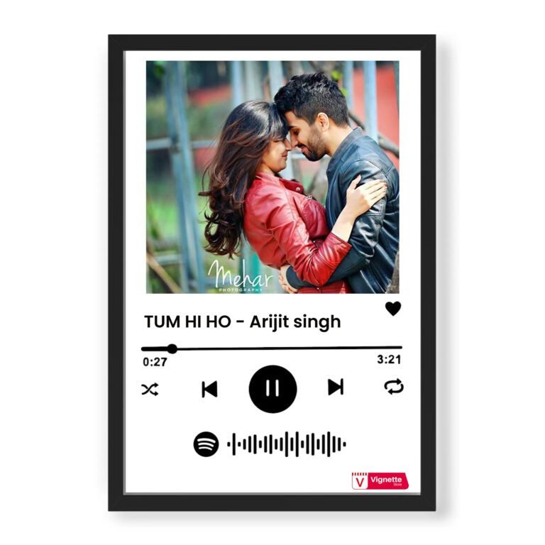 Personalized Spotify Photo Wall Frame | Musical Photo Frame - Vignette ...