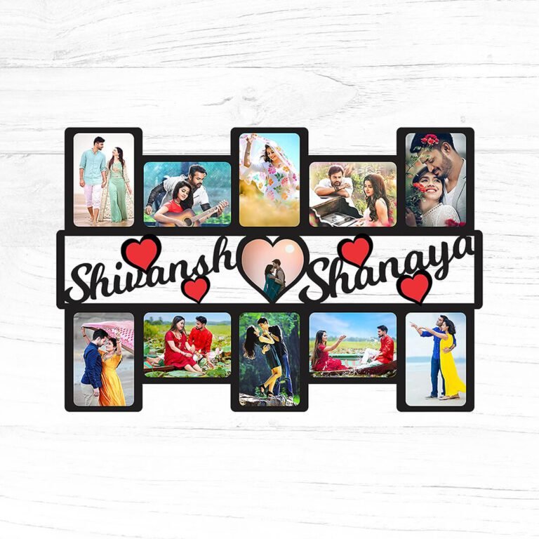 Customized Photo Frame with Name Collage | Customized Gift for ...