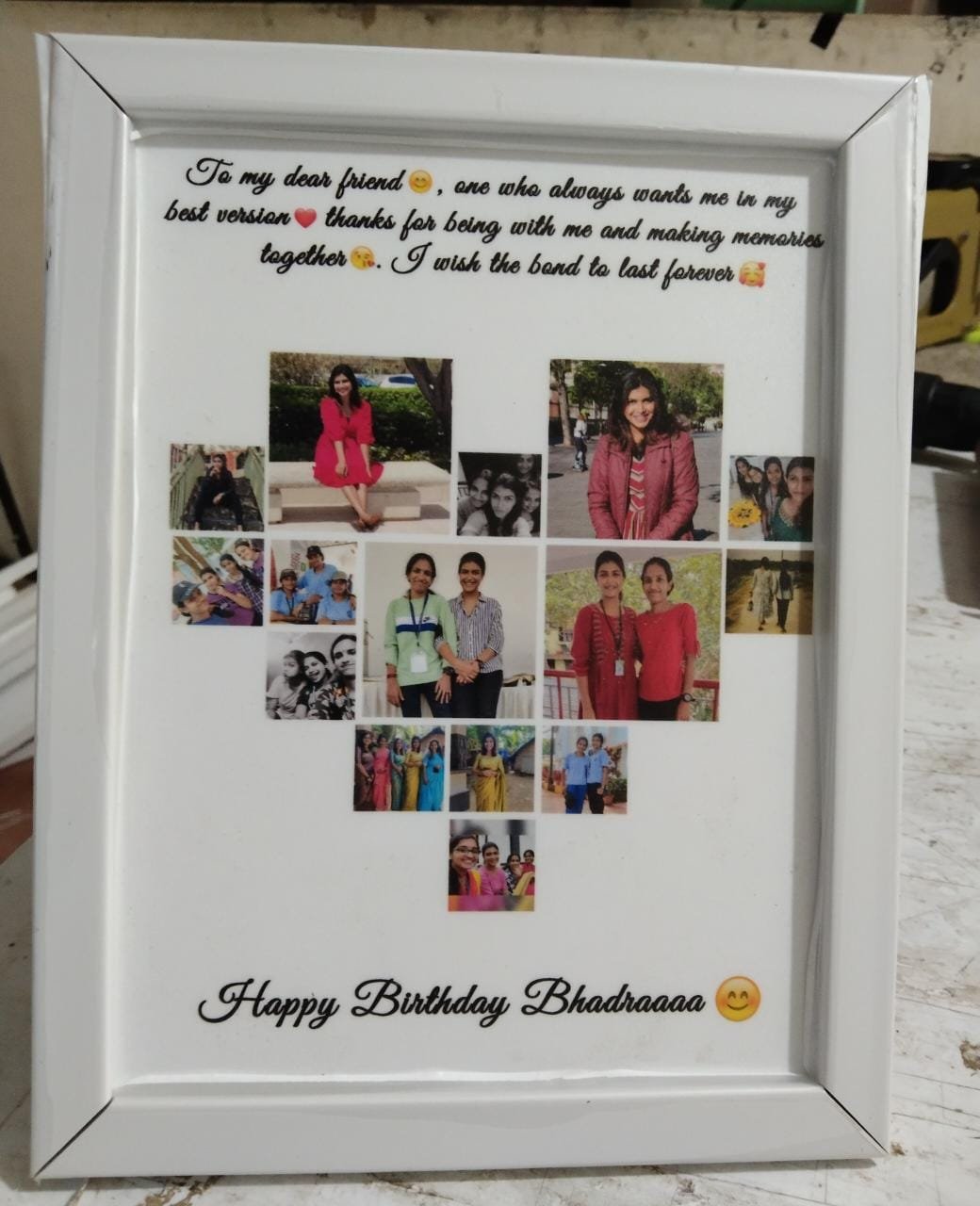 Heart Shape Collage Frame for Memorable Moments