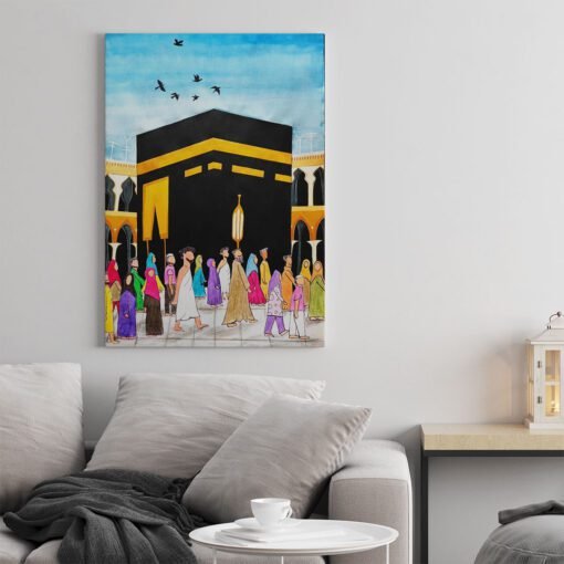 Kaaba - Makkaa hedjâz saudi arabia painting by Sania naaz I Islamic art