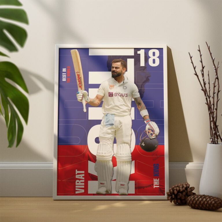 Virat kohli The King Wall Art Frame - Vignette Store