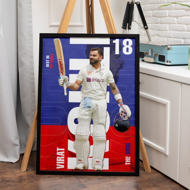 Virat kohli The King Wall Art Frame - Vignette Store
