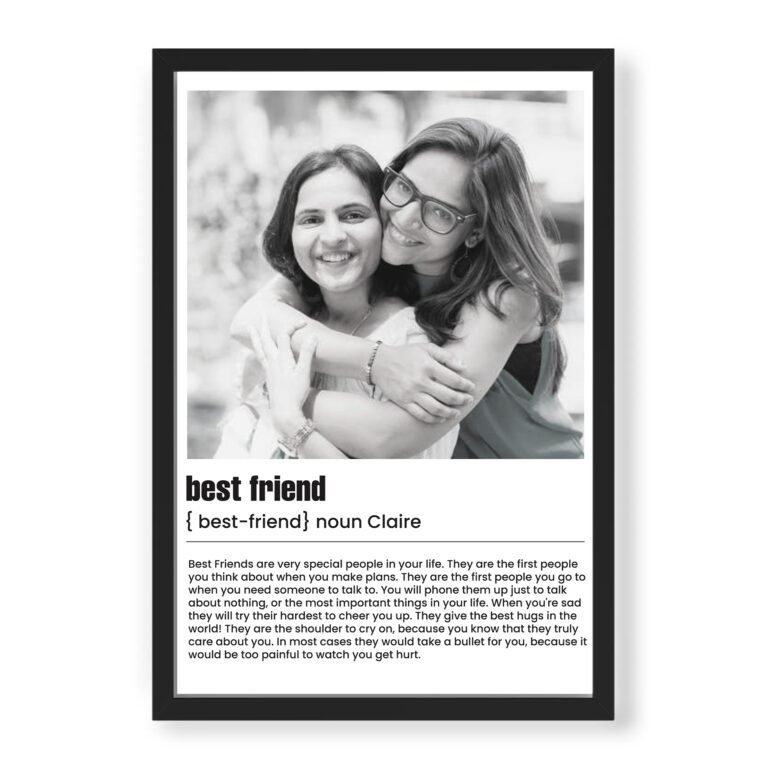 Personalized Portrait for Best Friend: Custom Friendship Artwork