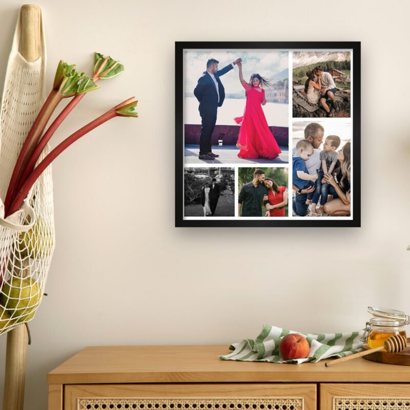 Square Photo Collage with 5 photos - Vignette Store