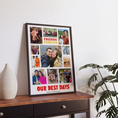 Personalized Friendship photo collage Frame with 11 photos - Vignette Store