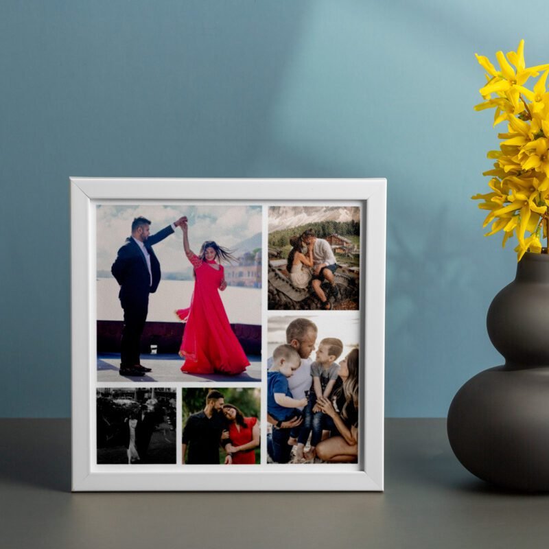 Square Photo Collage with 5 photos - Vignette Store
