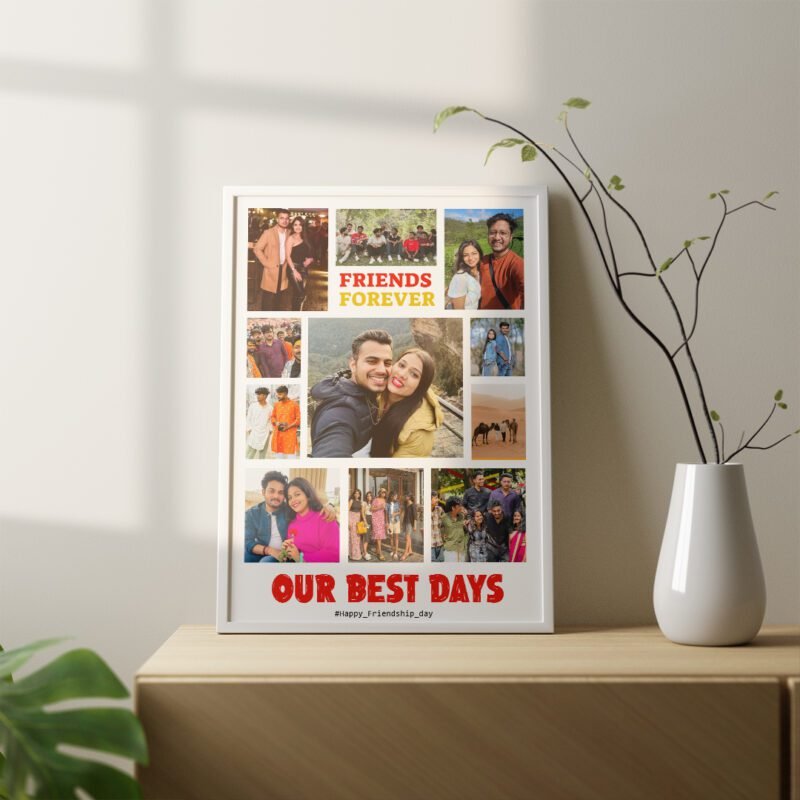 Personalized Friendship photo collage Frame with 11 photos - Vignette Store