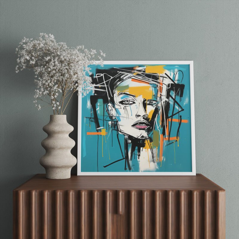 Modern Art Women Face wall Décor paintings - Vignette Store