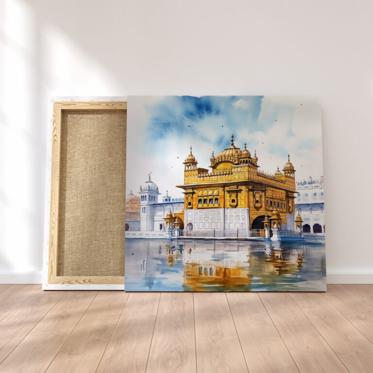 Sunrise Golden Temple Wall Arts Painting - Vignette Store