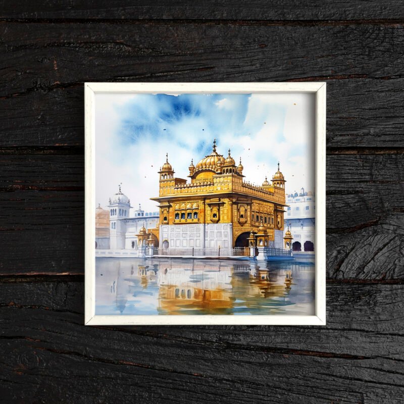 Sunrise Golden Temple Wall Arts Painting - Vignette Store