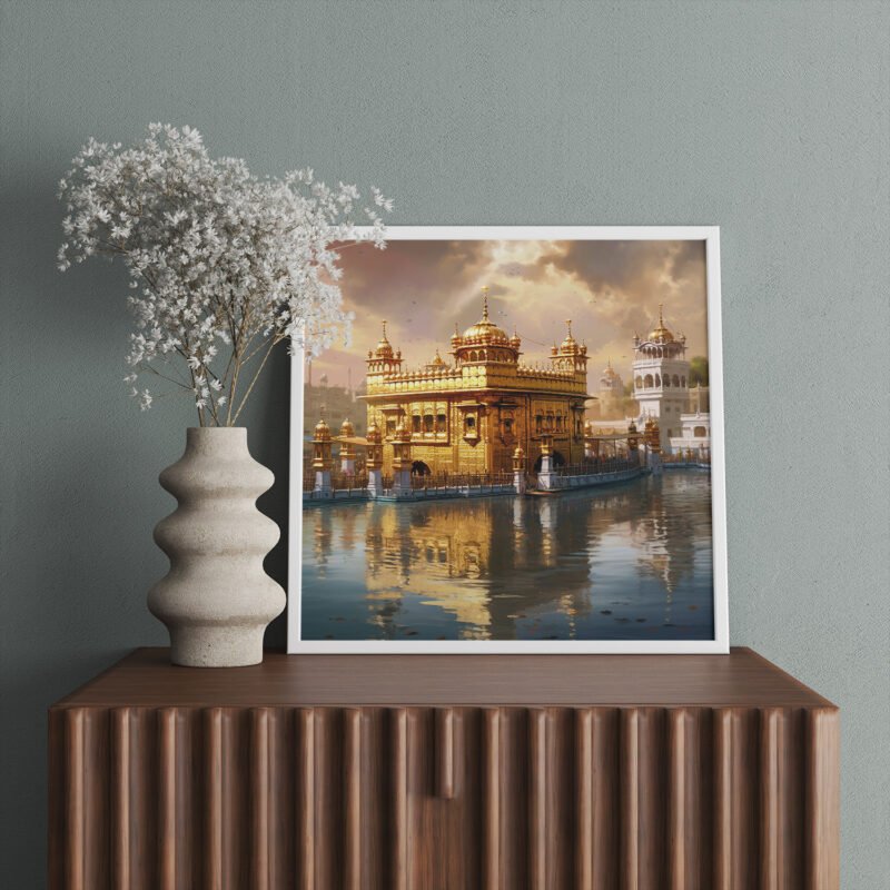 Sunrise Golden Temple Wall Arts Paintings - Vignette Store