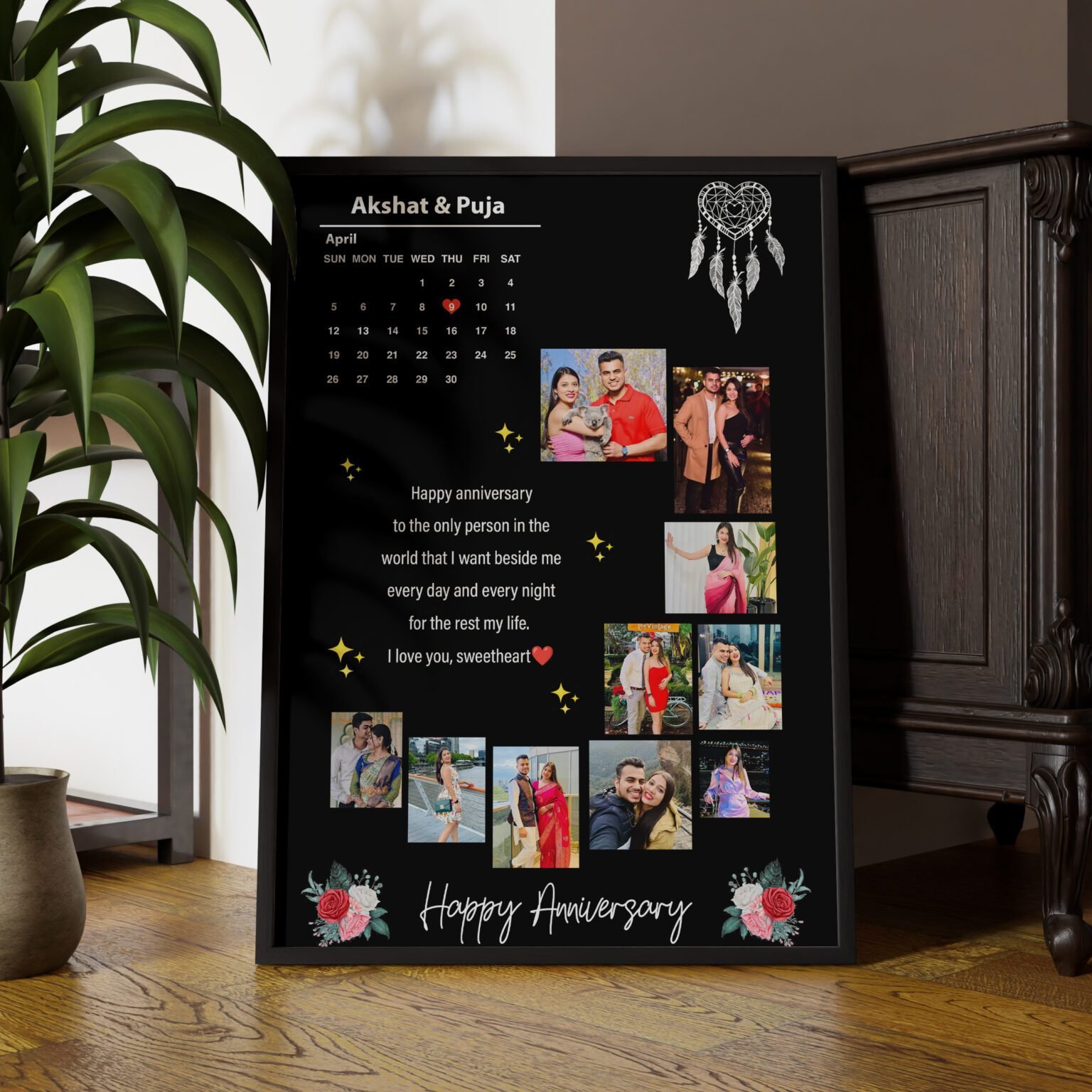 Personalized Anniversary Photo Frame - Vignette Store